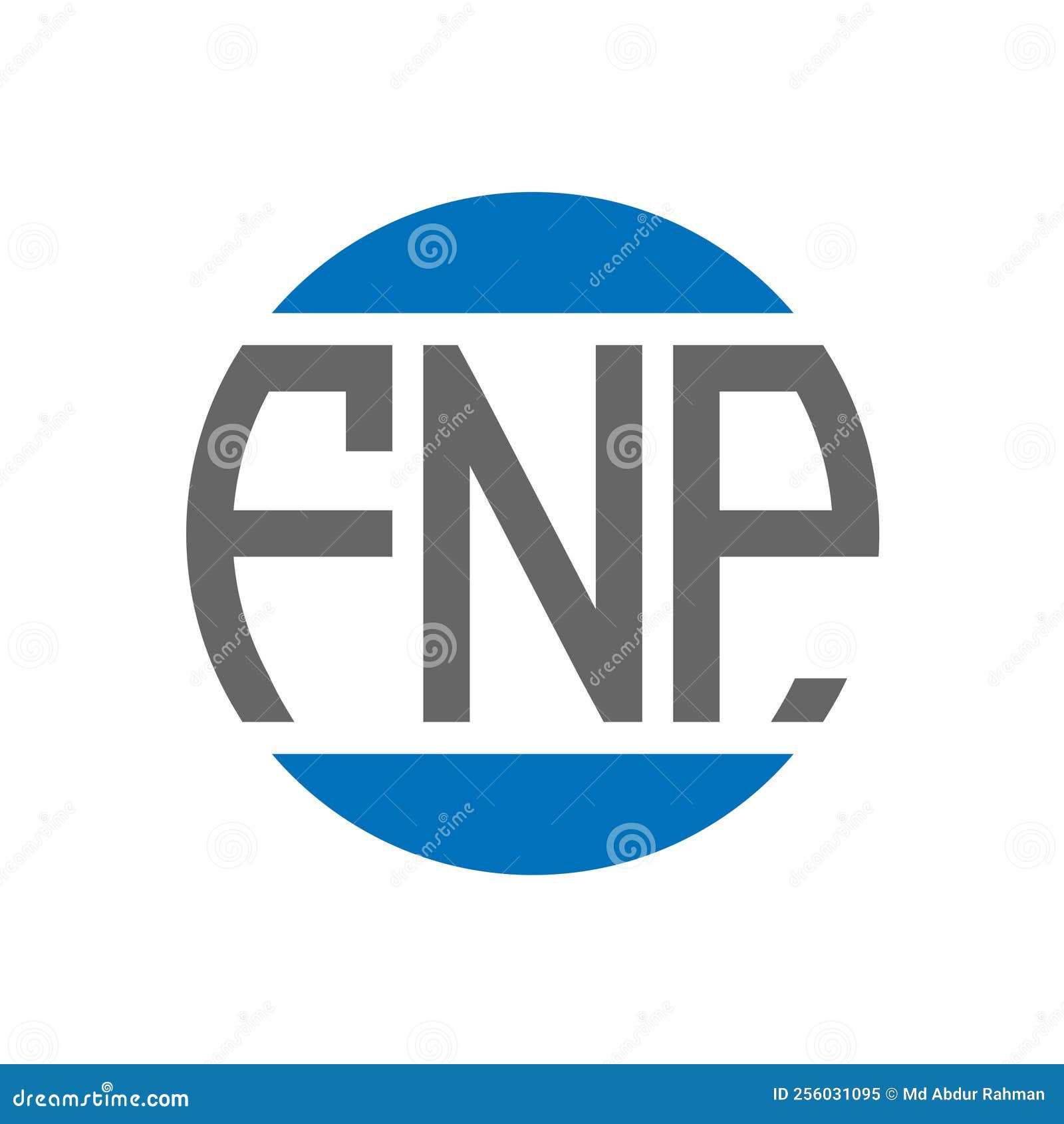FNP Letter Logo Design on White Background. FNP Creative Initials ...