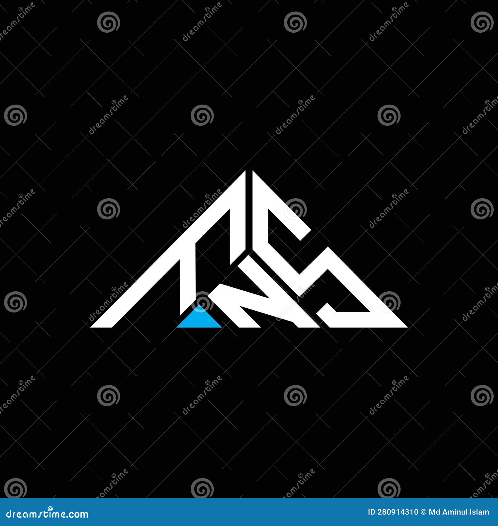 FNS Letter Logo Creative Design with Vector Graphic, FNS Simple and ...