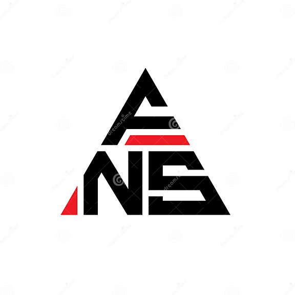 FNS Triangle Letter Logo Design with Triangle Shape. FNS Triangle Logo ...