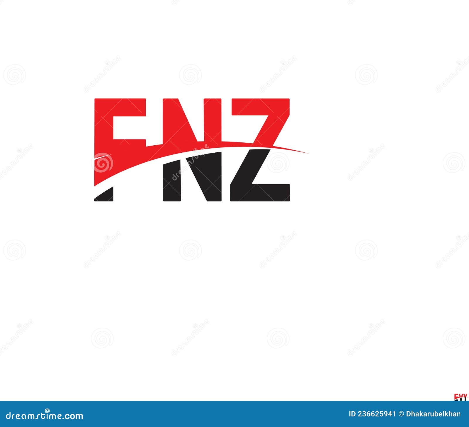 FNZ Letter Initial Logo Design Vector Illustration Stock Vector ...