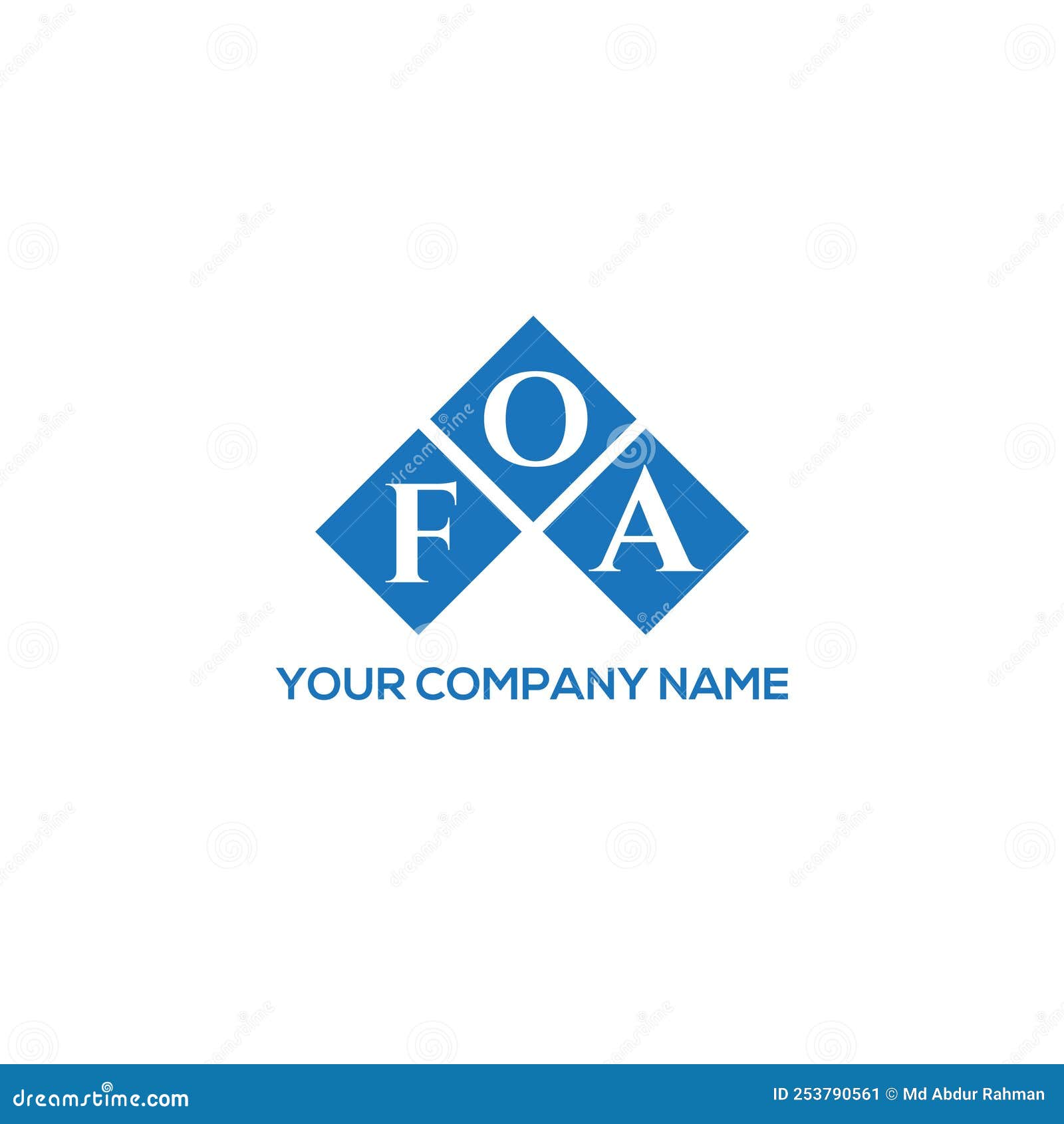 FOA Letter Logo Design On WHITE Background. FOA Creative Initials ...