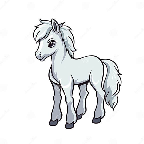 Foal Hand-drawn Illustration. Foal. Vector Doodle Style Cartoon ... Foal Hand-drawn Illustration. Foal. Vector Doodle Style Cartoon ...