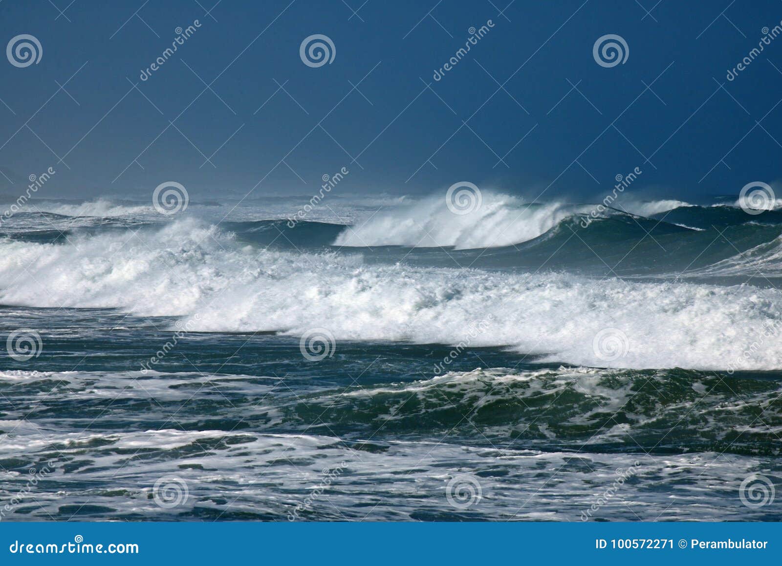 FOAM BLOWING OFF the CRESTS of WHITE WAVES Stock Image - Image of coast ...