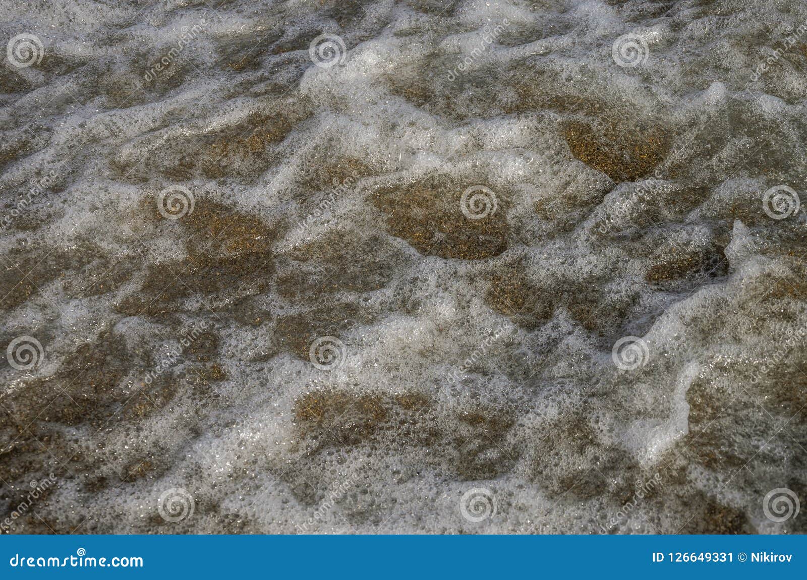 Foam from Bubbles of Sea Waves Stock Image - Image of high, curl: 126649331