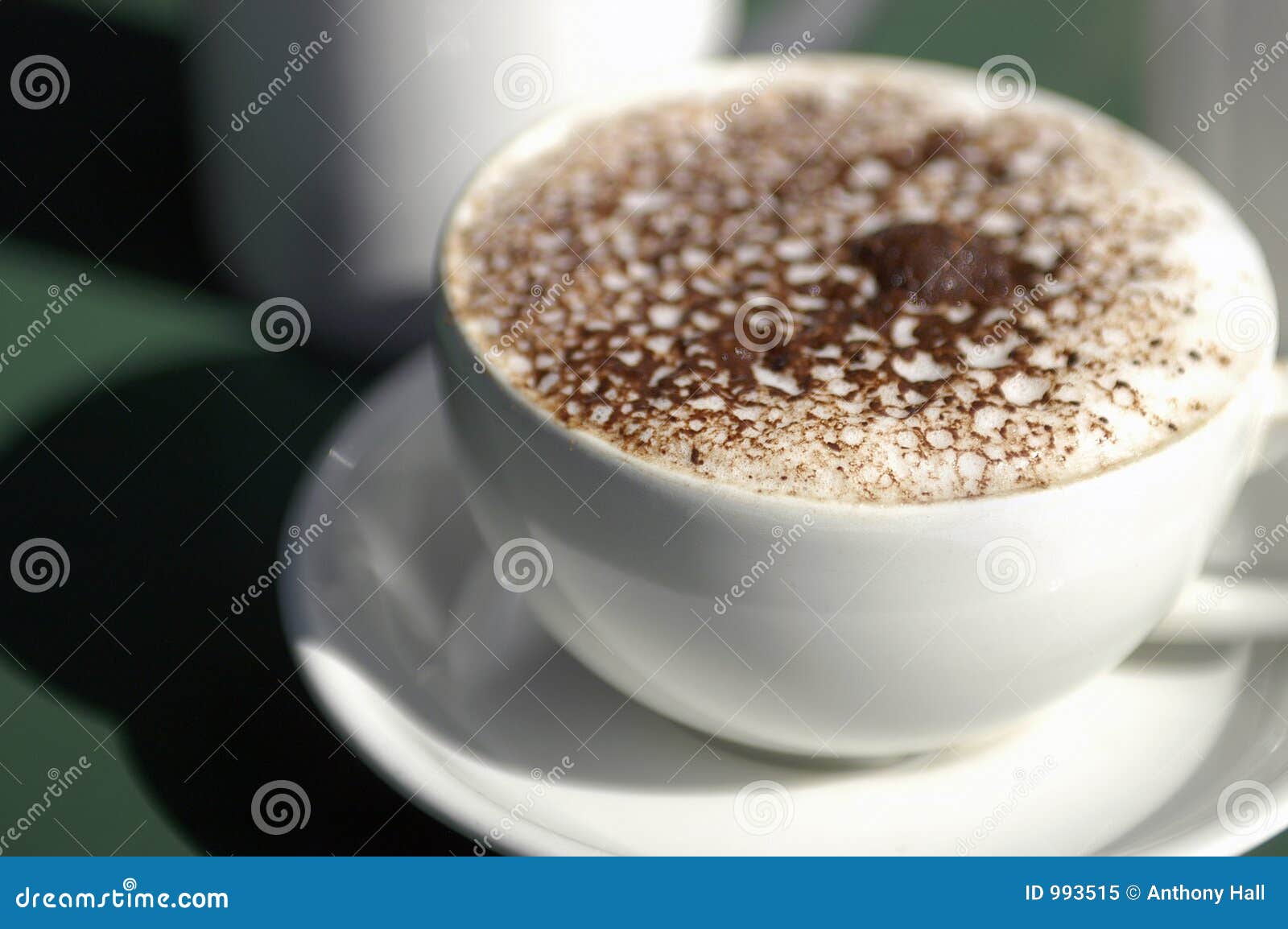 Foam on coffee drink stock image. Image of china, steamed - 993515