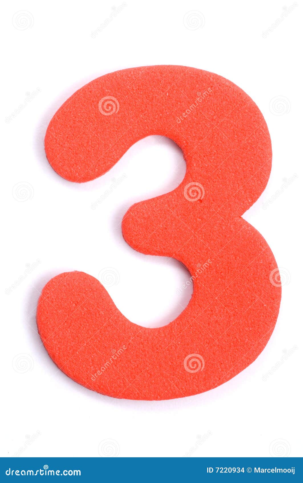 Foam Digit Three stock photo. Image of decorative, party - 7220934