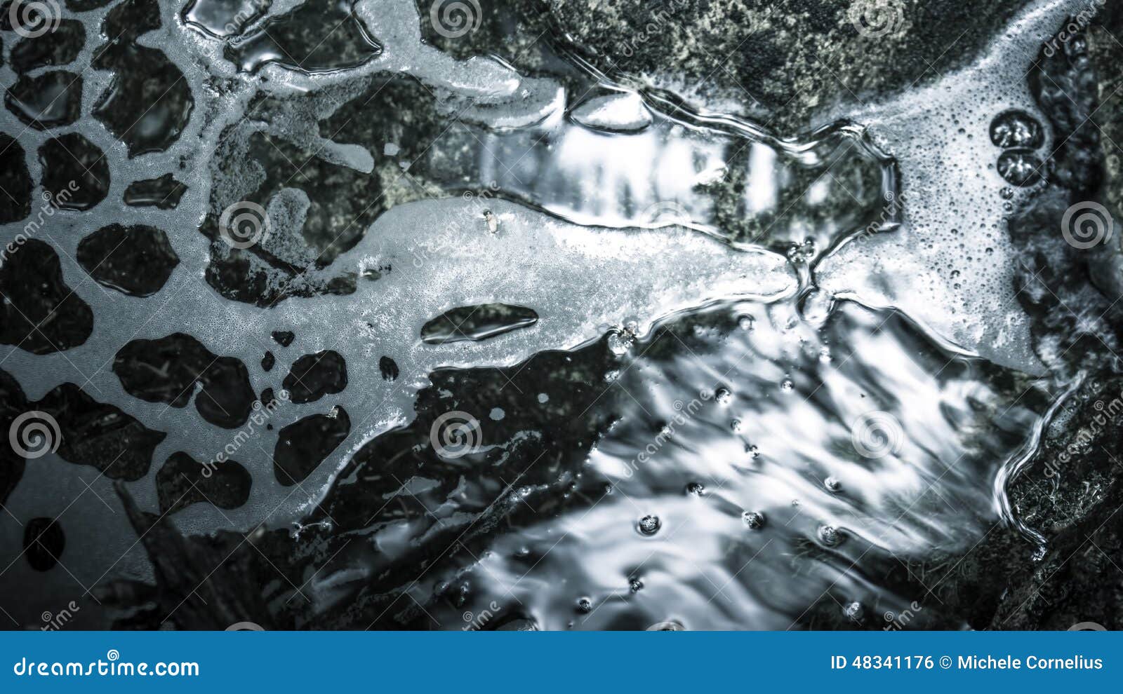Foam and Flow stock photo. Image of water, creek, bubbles - 48341176
