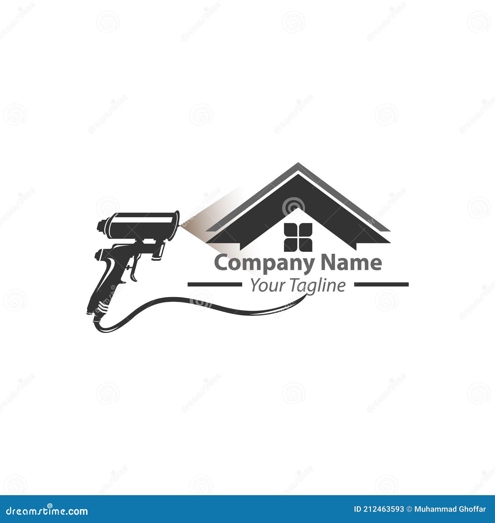 Construction Spray Foam Insulation Logo Element. Vector Illustration of ...