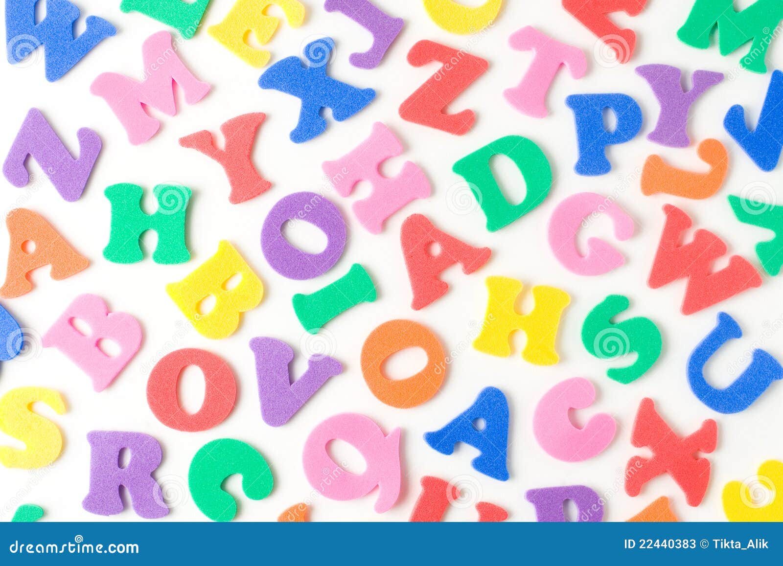 Foam letters stock image. Image of foam, kids, blue, purple - 22440383