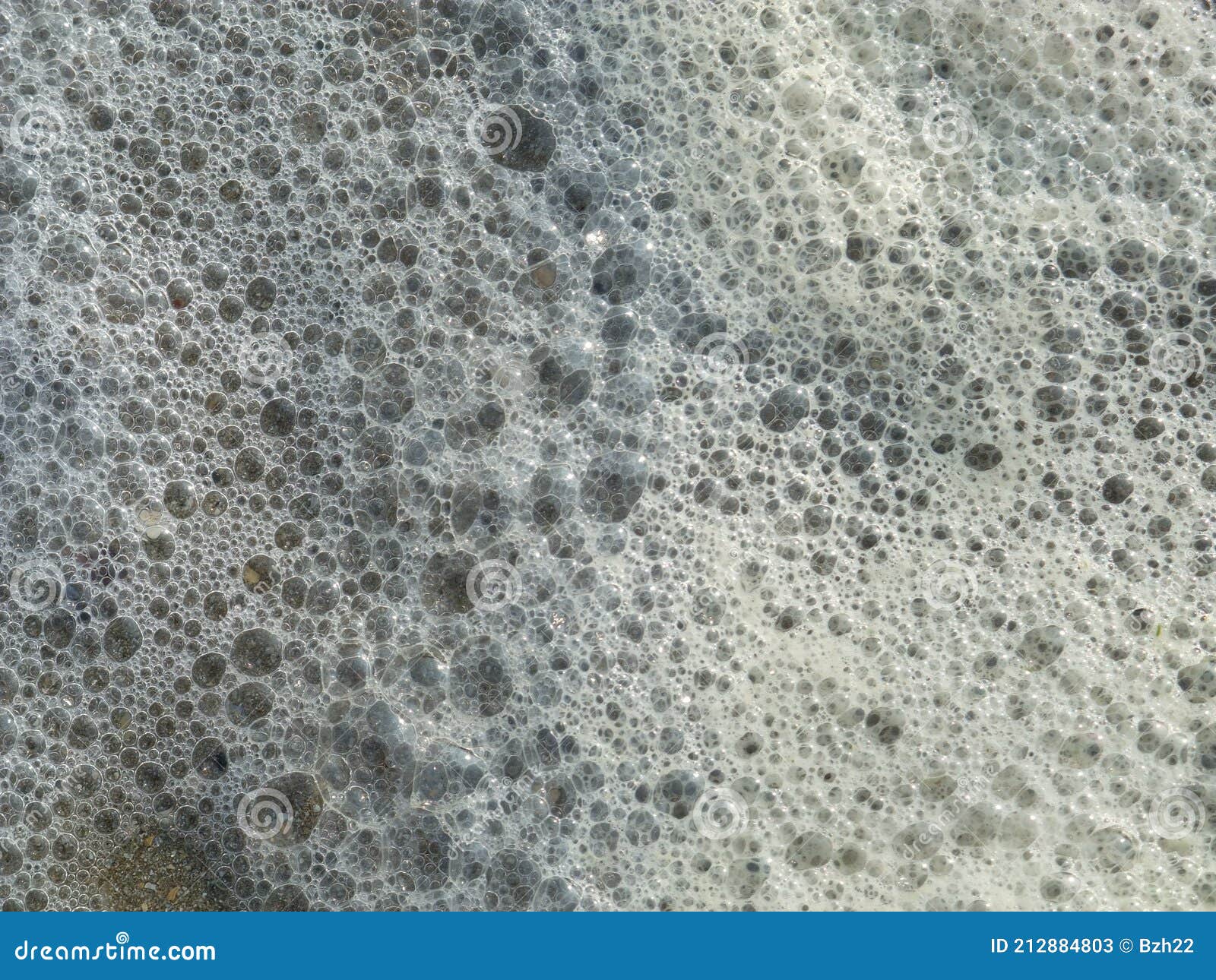 Foam Made by the Wave on the Beach Stock Image - Image of texture, foam ...
