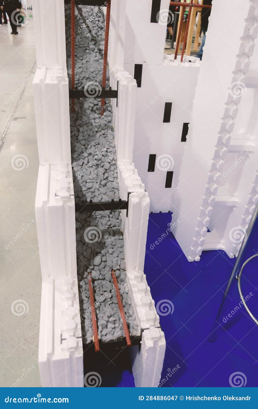 Foam Modular Molds for Pouring the Foundation Stock Image - Image of ...