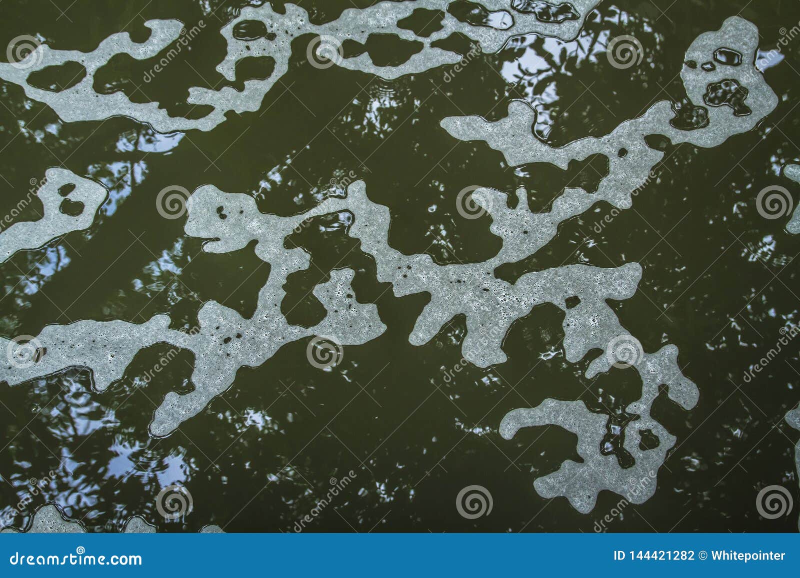 Foam Patterns on the River Water Surface Stock Photo - Image of ...