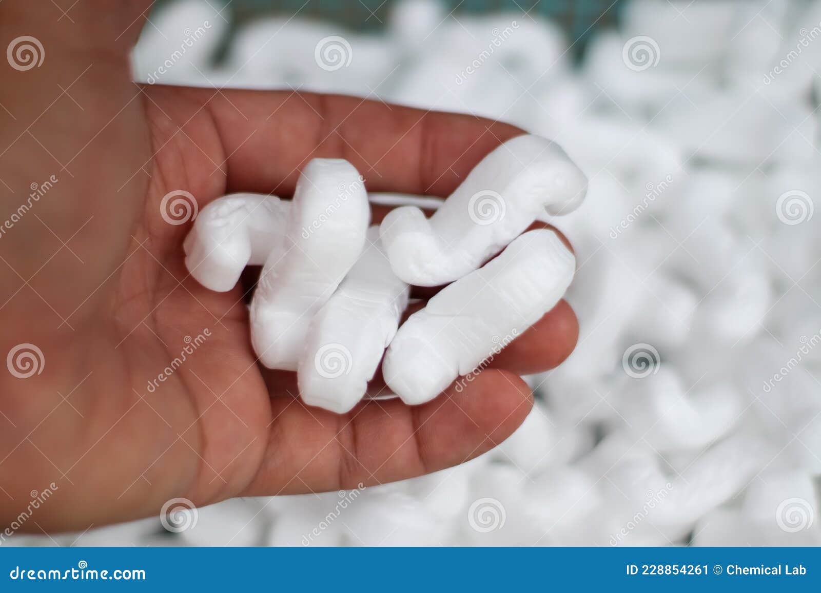 Foam peanuts for packing stock image. Image of fragile - 228854261