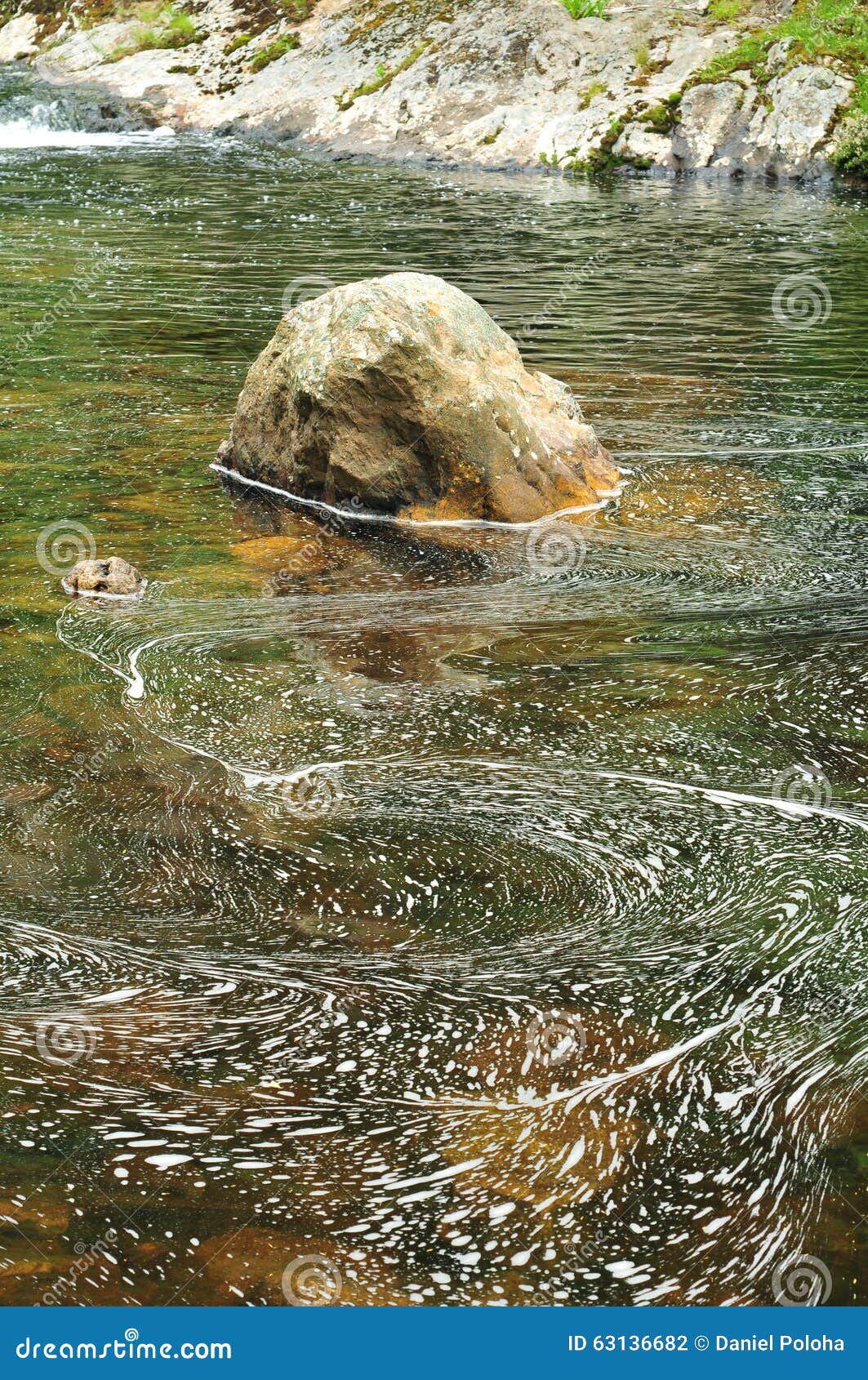 Foam on the river surface. stock photo. Image of freshwater - 63136682