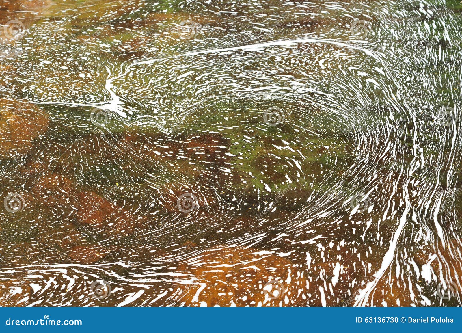 Foam on the river surface. stock photo. Image of current - 63136730