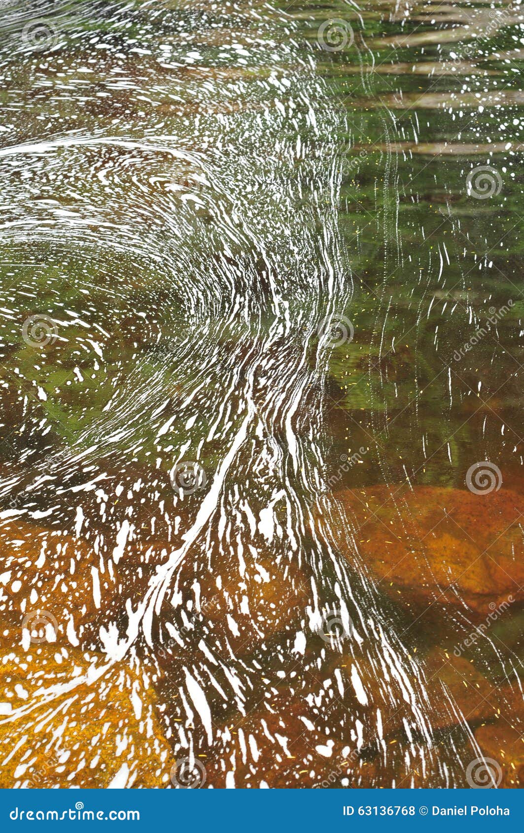 Foam on the river surface. stock photo. Image of current - 63136768