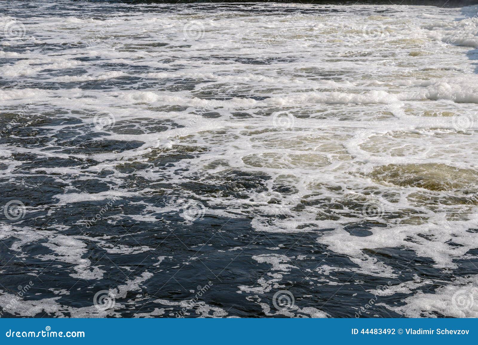 The Foam on the River Water Stock Photo - Image of soap, substance ...