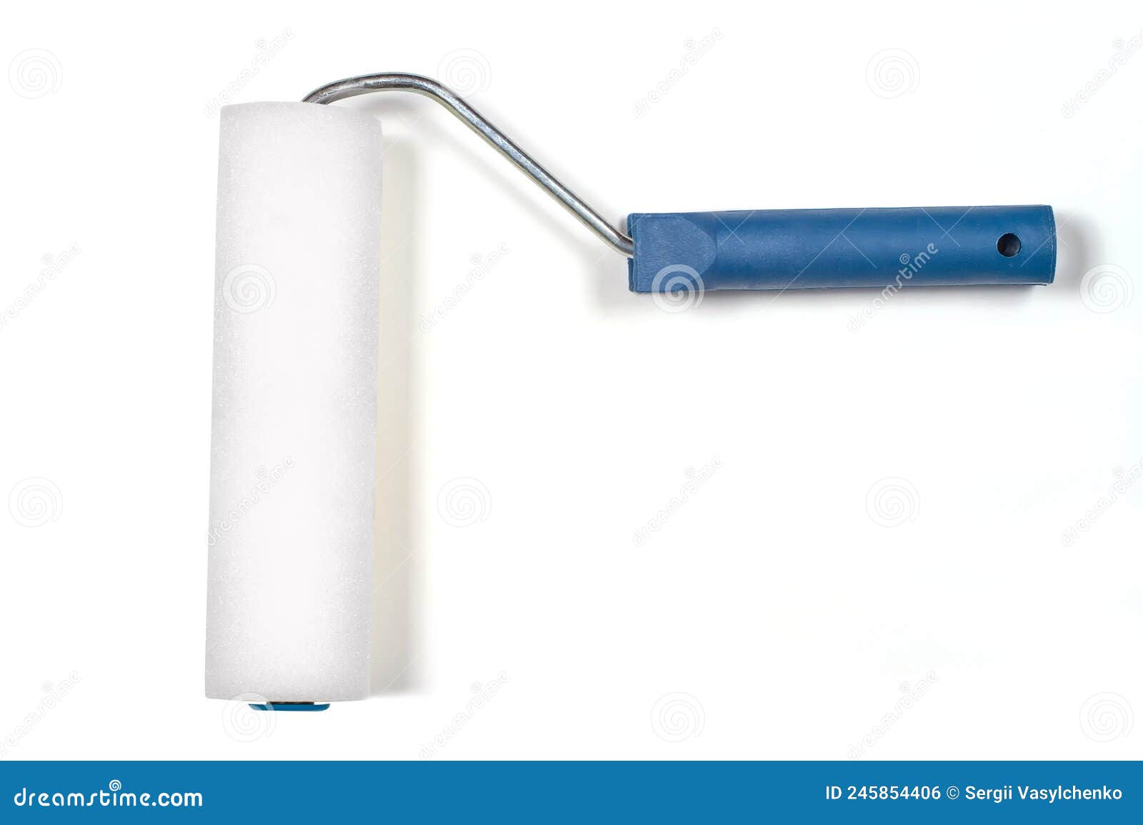Foam Roller for Painting Walls on a White Background. Stock Photo ...
