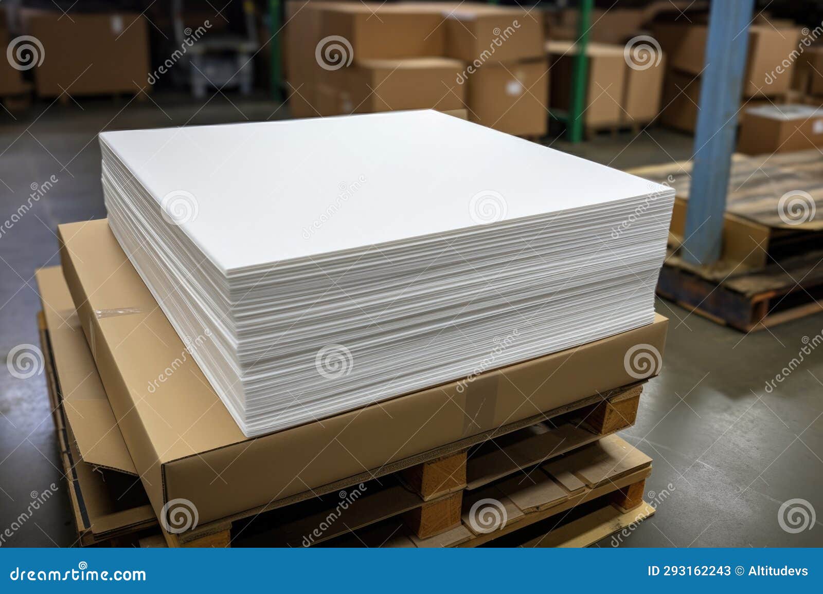 Foam Sheets Next To a Shipping Box Stock Image - Image of ecommerce ...