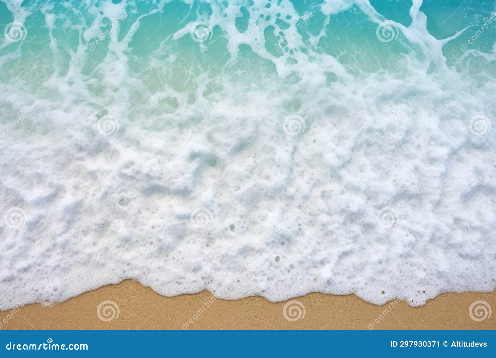 Foam Surf on the Beach Sand Stock Image - Image of scenery, texture ...