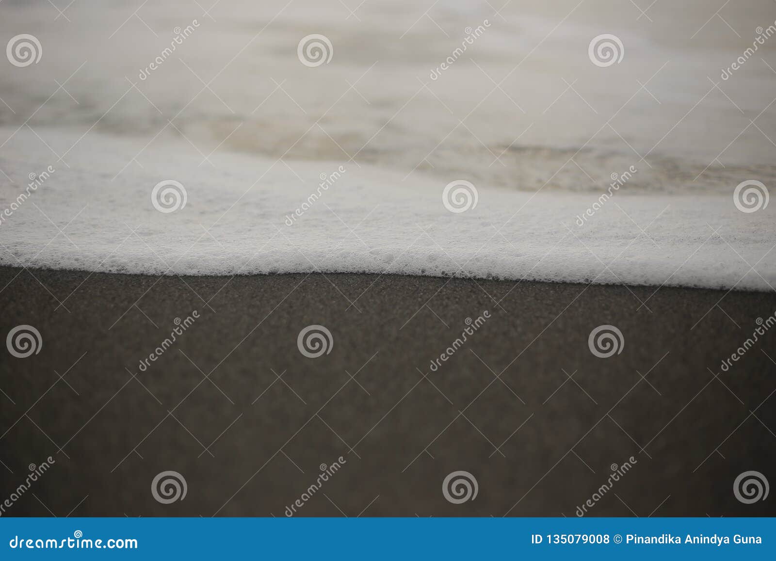 Beach Foam Bokeh Detail for Background Stock Photo - Image of coastline ...
