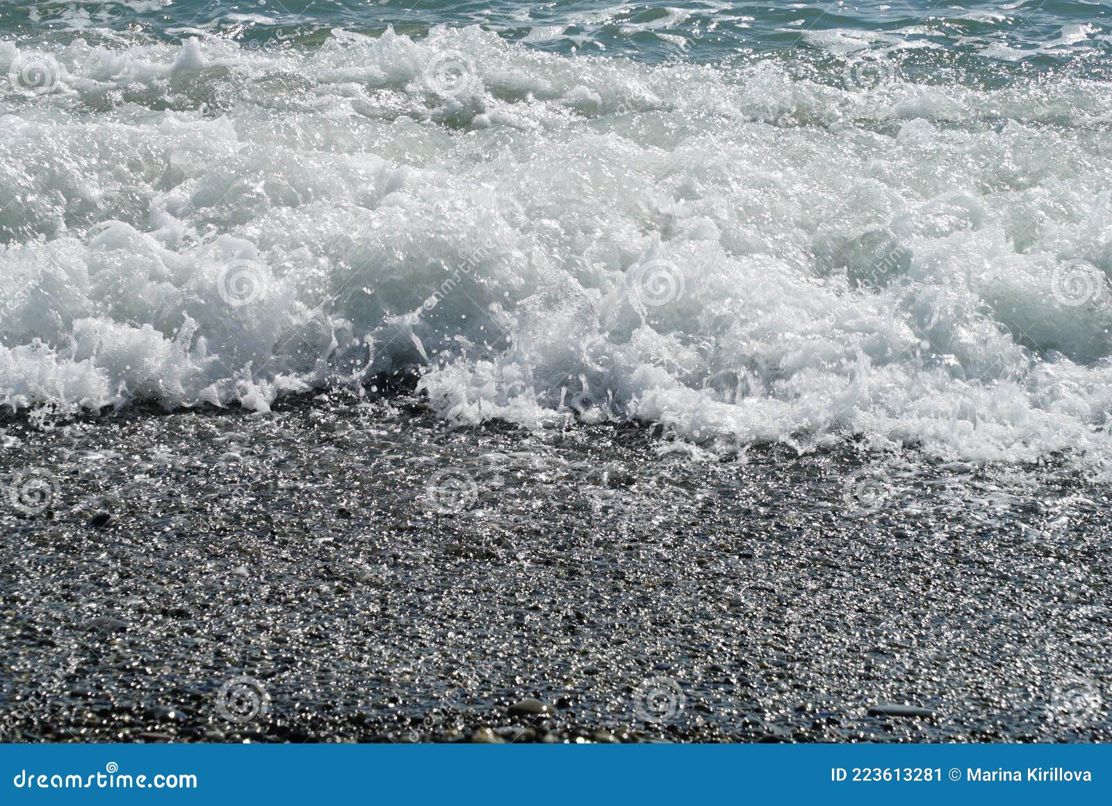 Foam on the waves stock image. Image of wallpaper, weather - 223613281