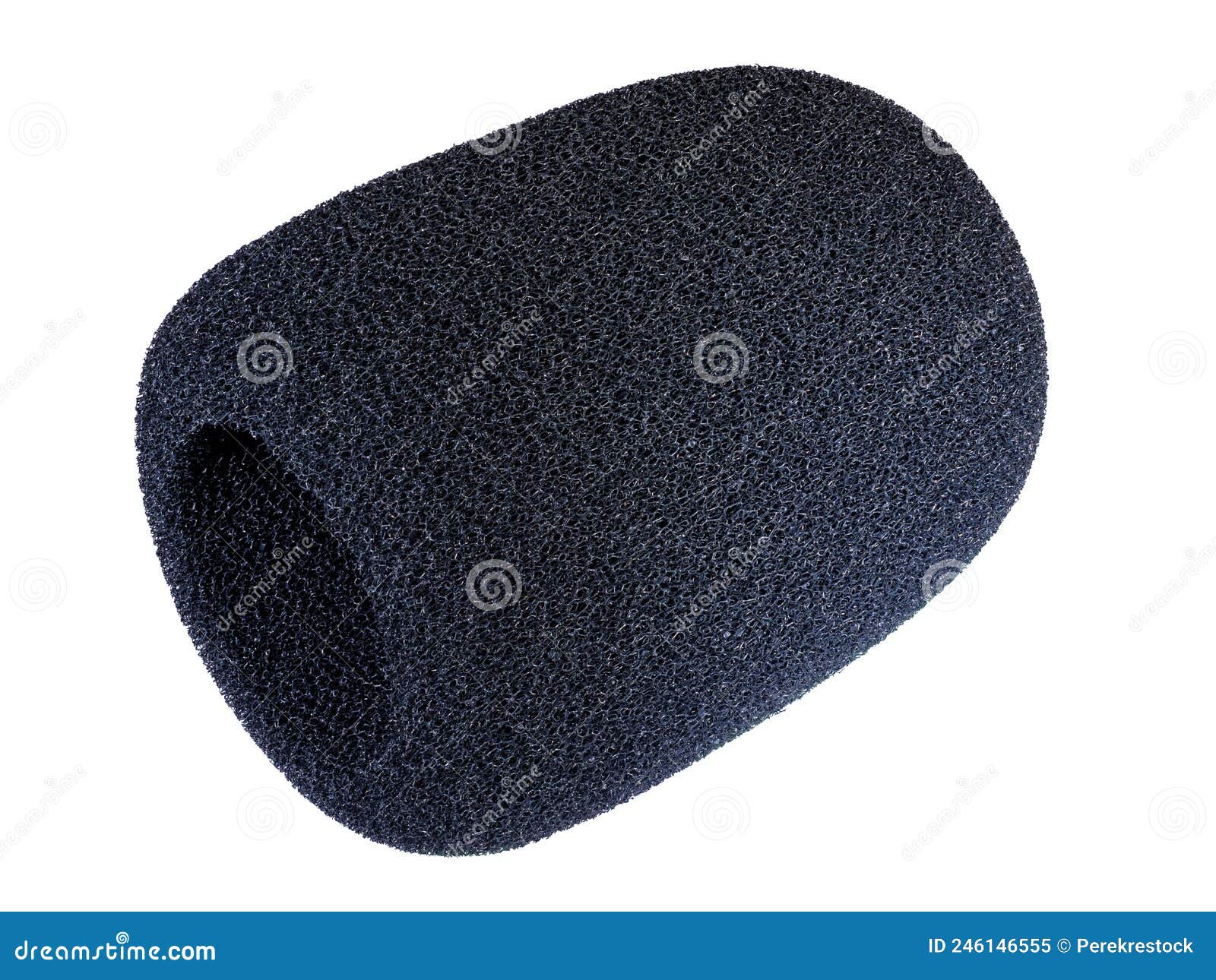 Foam Windshield for Condenser Microphone Isolated on White Stock Image ...