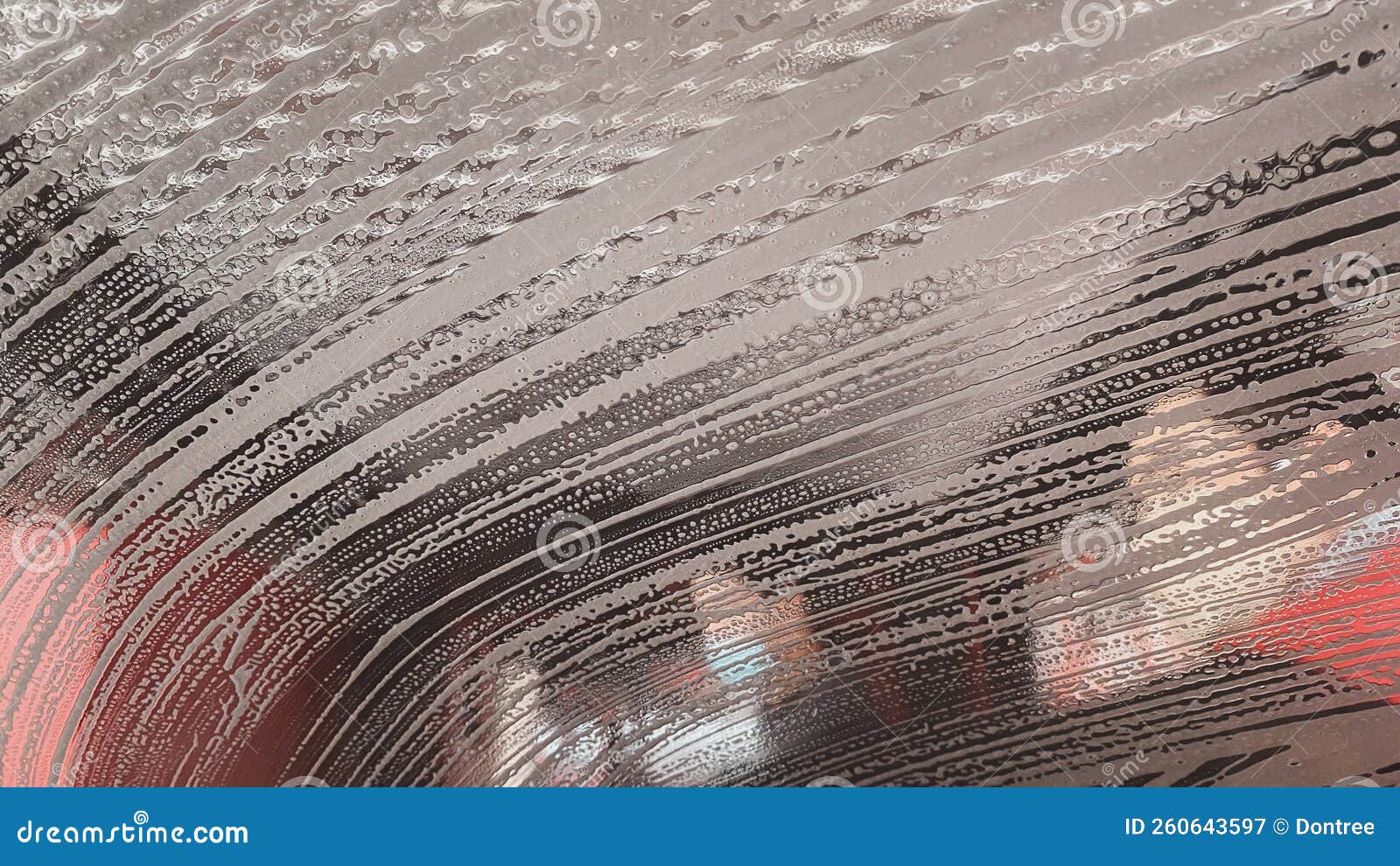 Foam on the Windshield. Washing the Dirt from the Machine with Foam ...