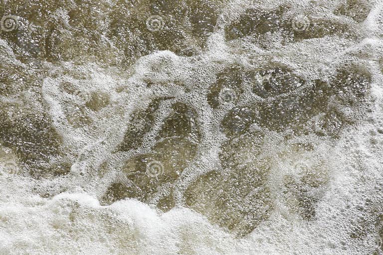 Foaming water in a river stock image. Image of texture - 322051765