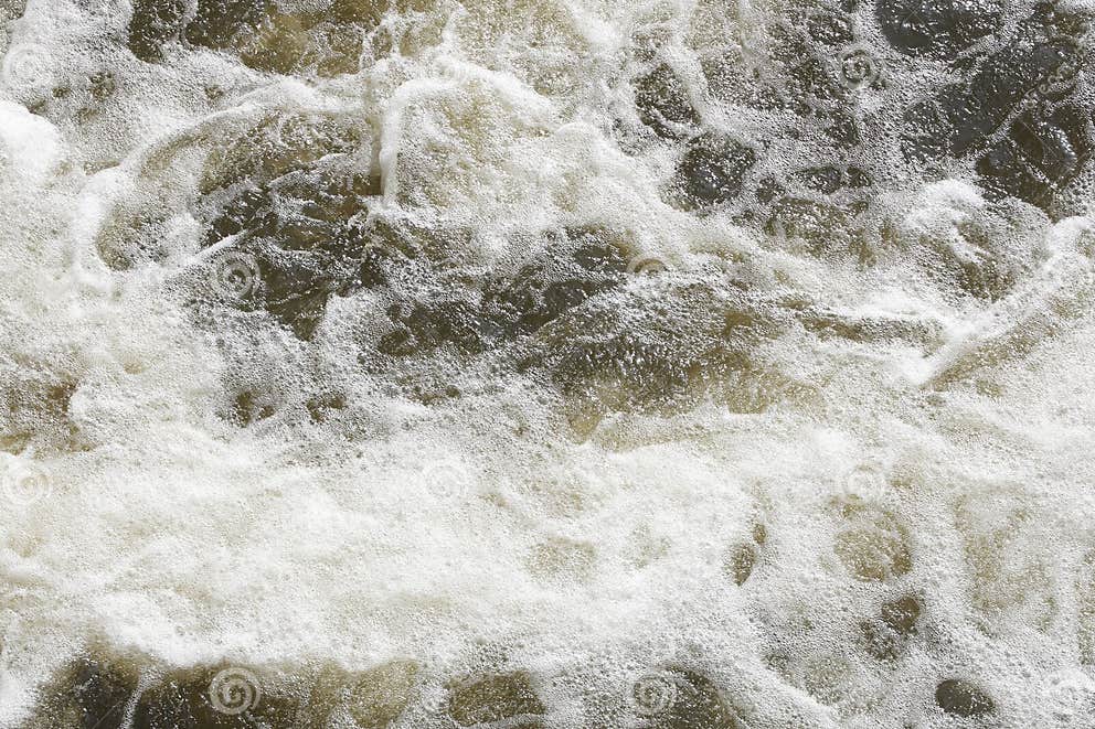 Foaming water in a river stock image. Image of foaming - 322051819