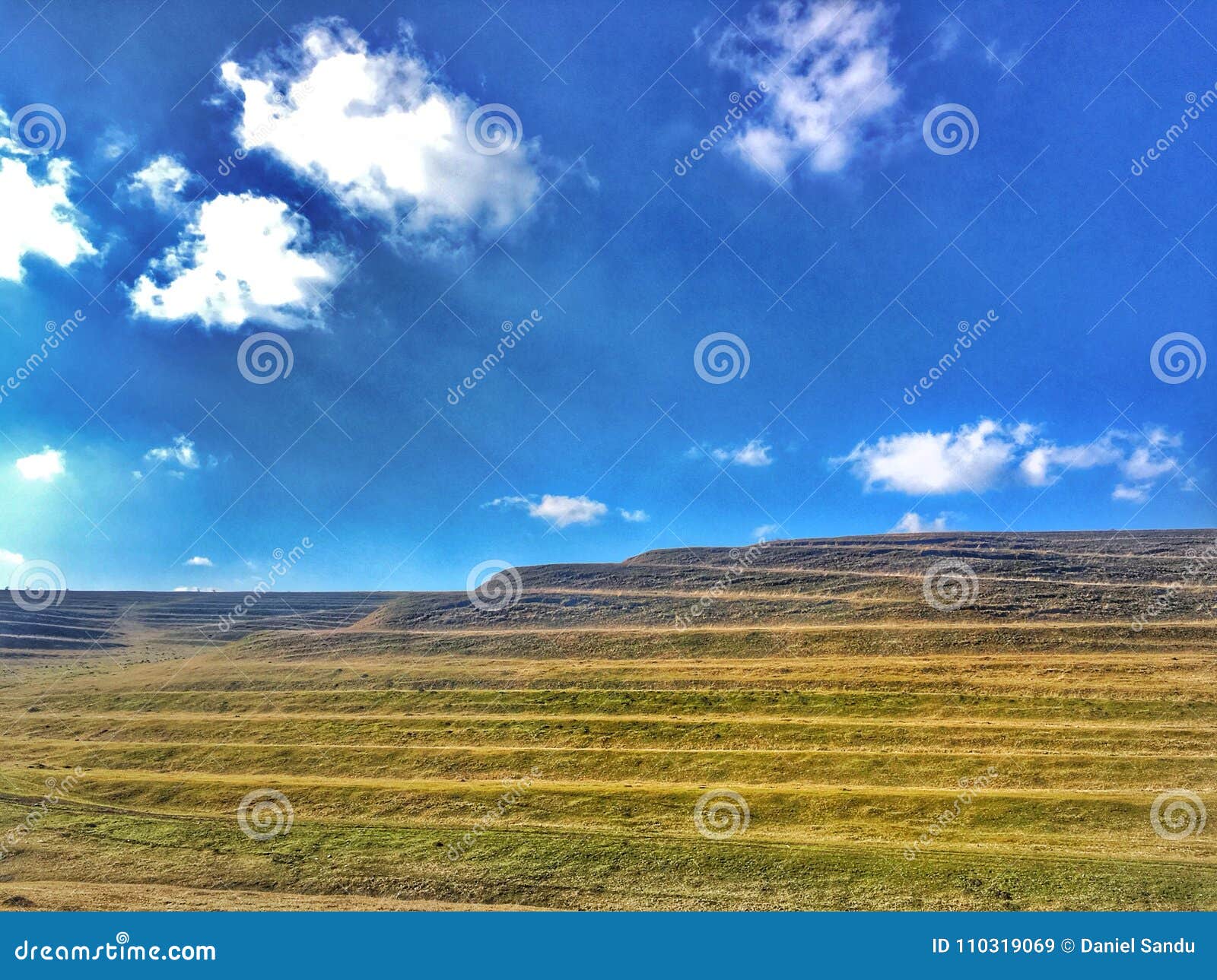 Windows Xp Blue Sky and a Green Layered Field Stock Image - Image of ...