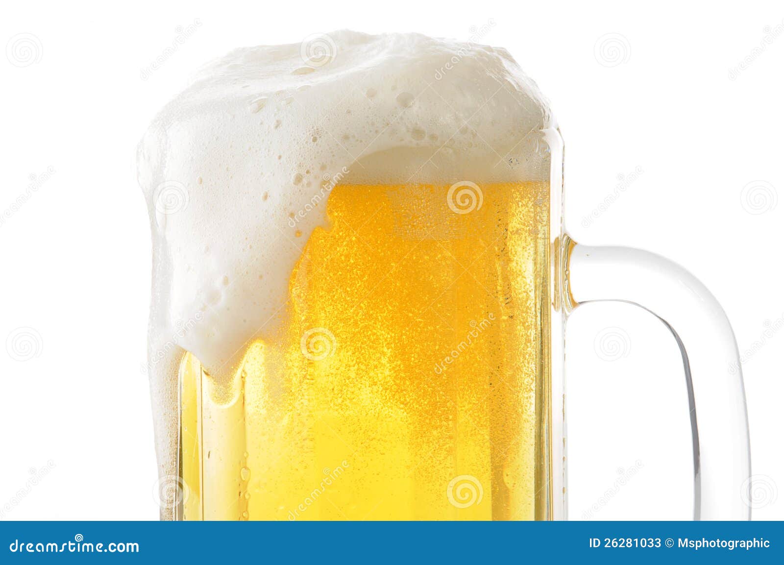 Foamy mug of beer closeup stock image. Image of drink - 26281033