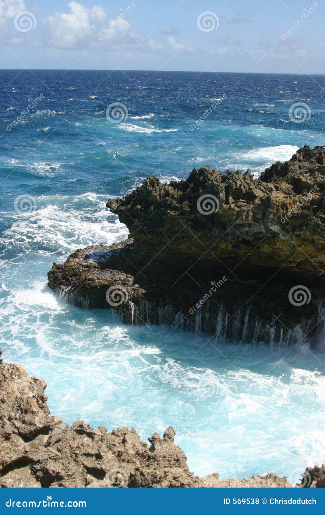 Foamy ocean stock photo. Image of rolling, dripping, caribbean - 569538