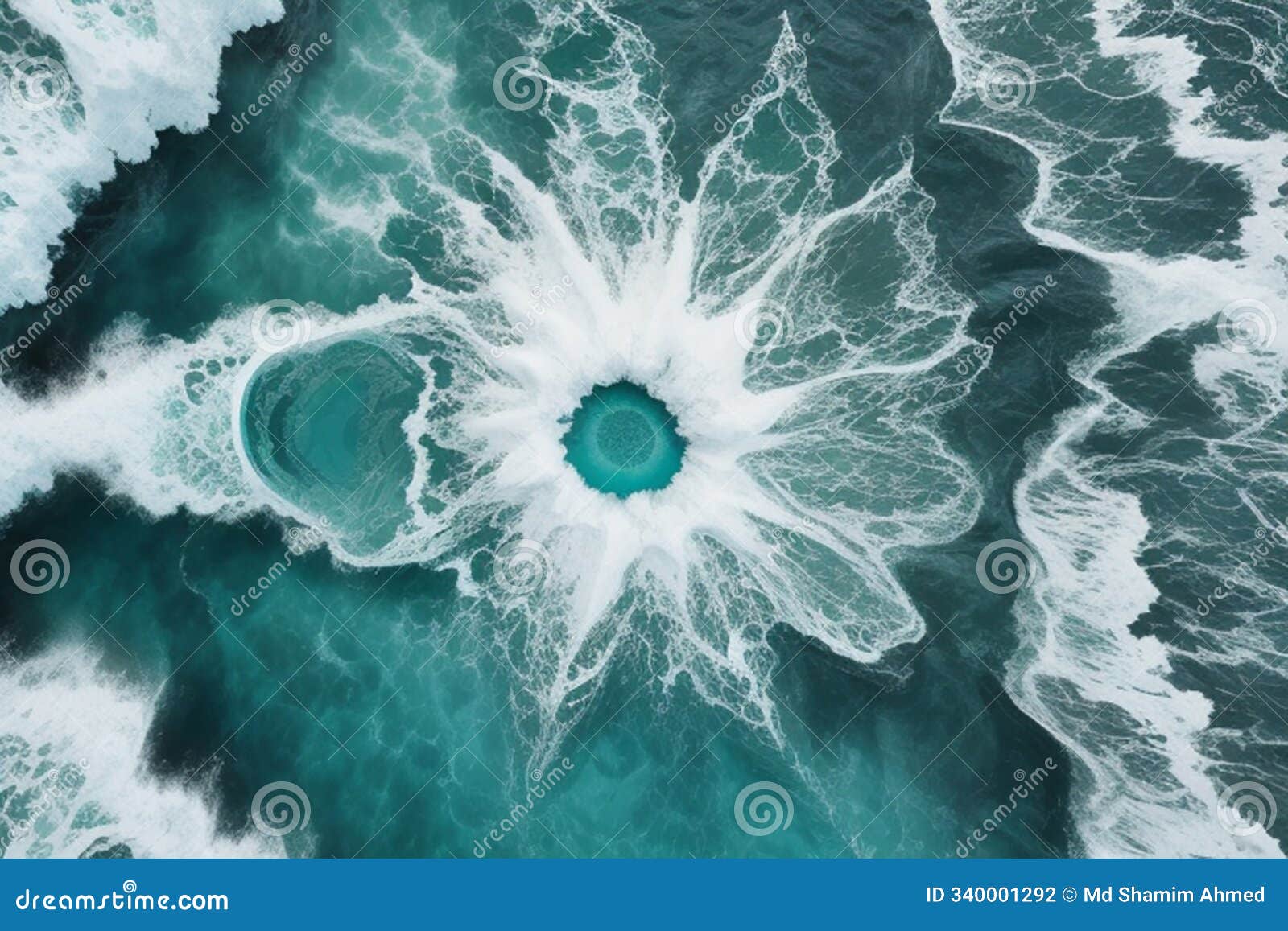 Foamy Water Top View Ai Generated Stock Illustration - Illustration of ...