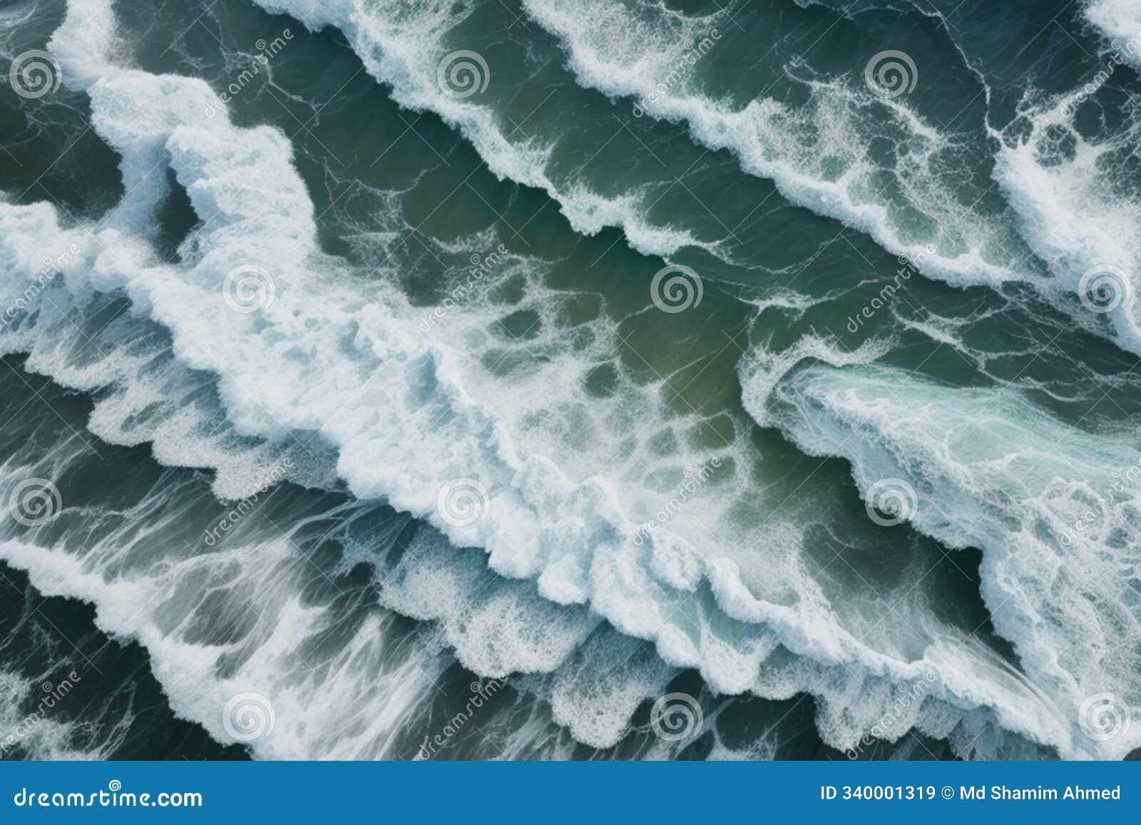 Foamy Water Top View Ai Generated Stock Illustration - Illustration of ...