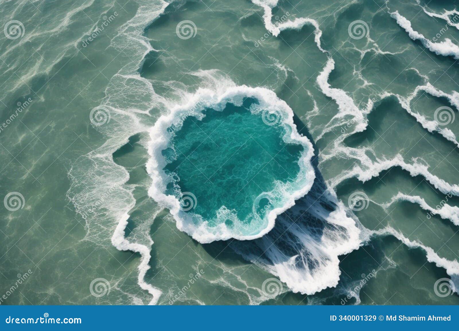 Foamy Water Top View Ai Generated Stock Illustration - Illustration of ...
