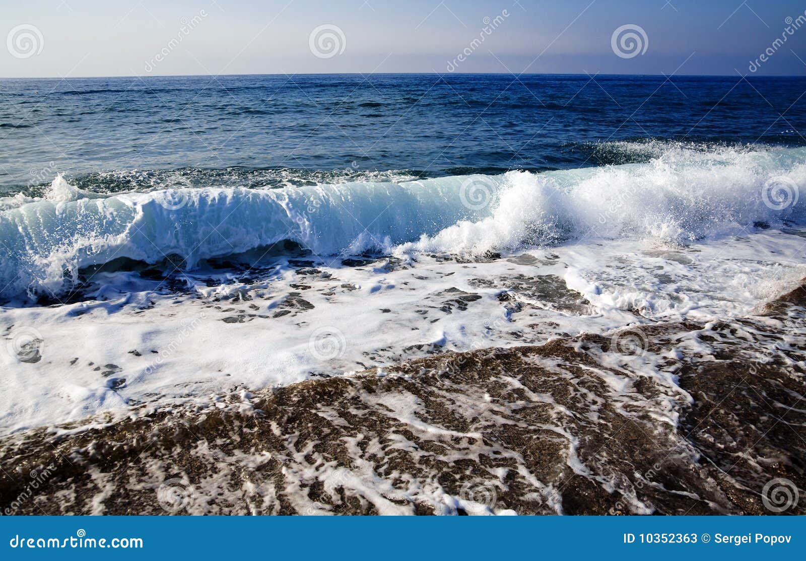 Foamy waves stock image. Image of beautiful, coastline - 10352363