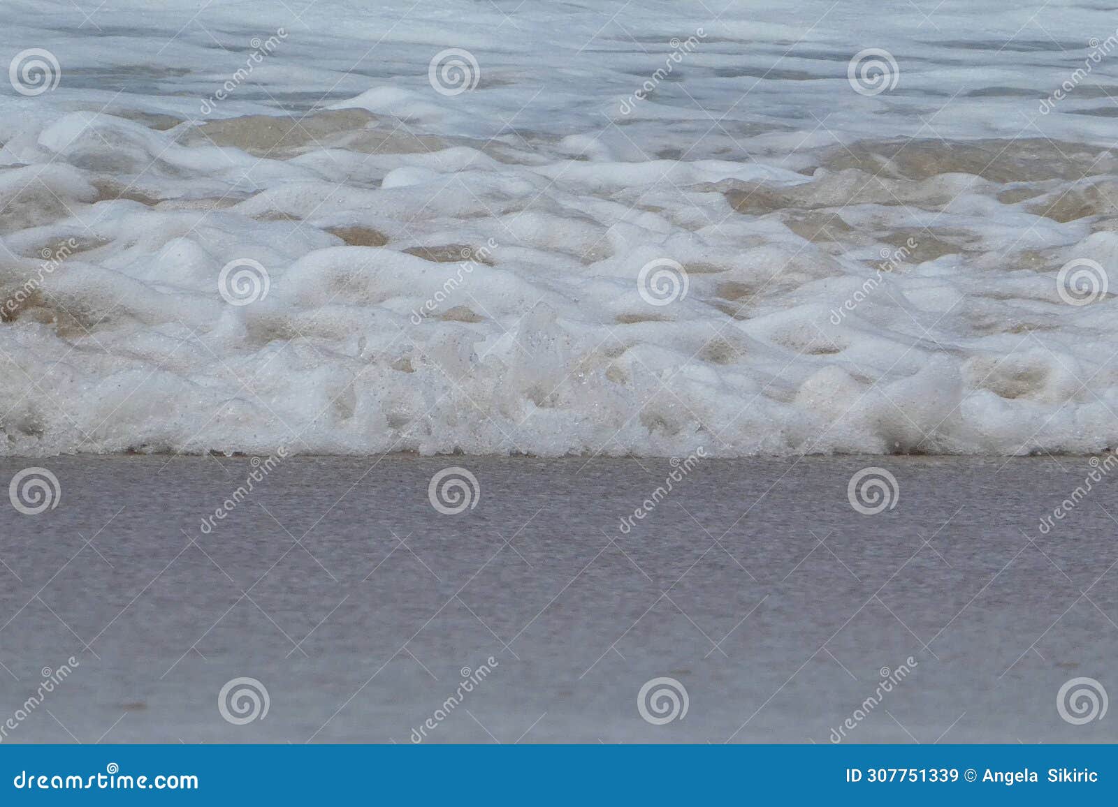 Foamy Waves on Sand at the Beach Stock Image - Image of nature, beach ...