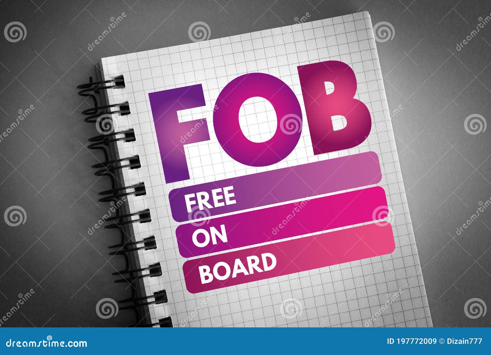 FOB - Free on Board Acronym Stock Image - Image of inventory, diagram ...