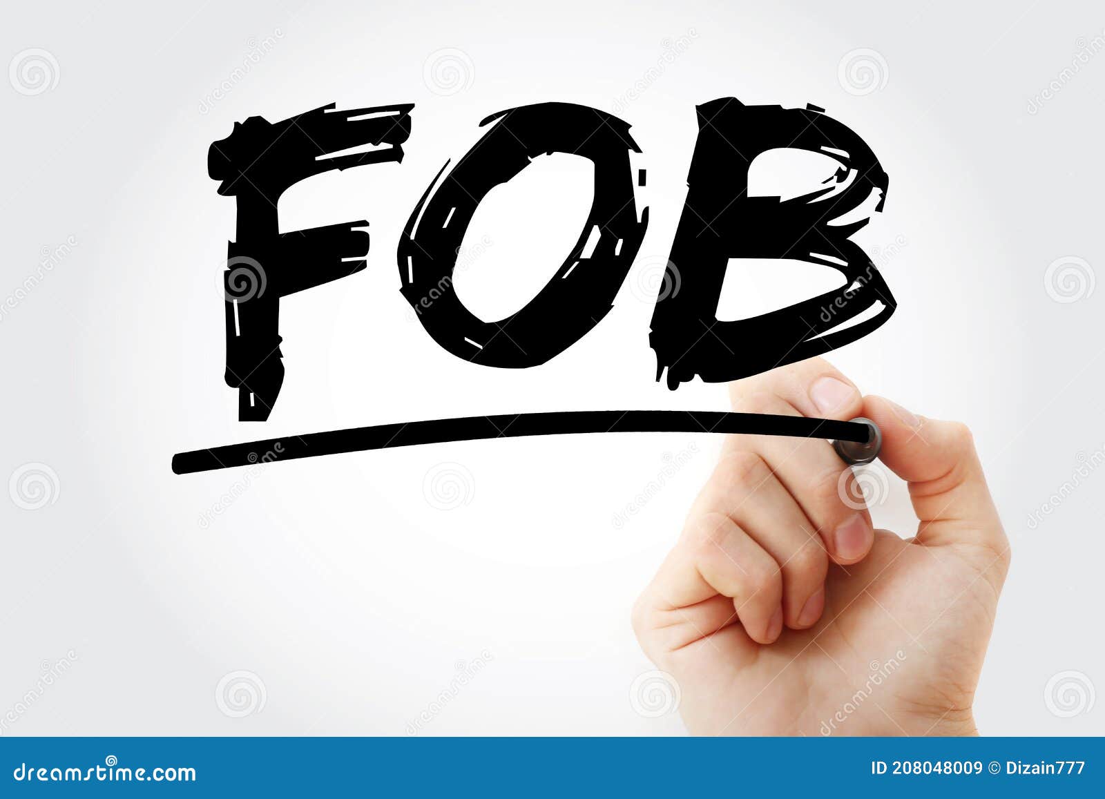 FOB - Free on Board Acronym Stock Image - Image of abbreviation, model ...