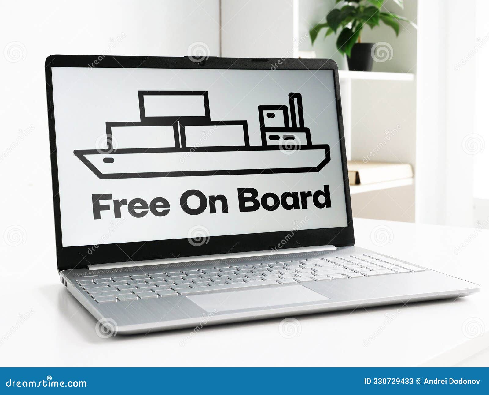 FOB Free on Board is Shown Using the Text Stock Image - Image of trade ...