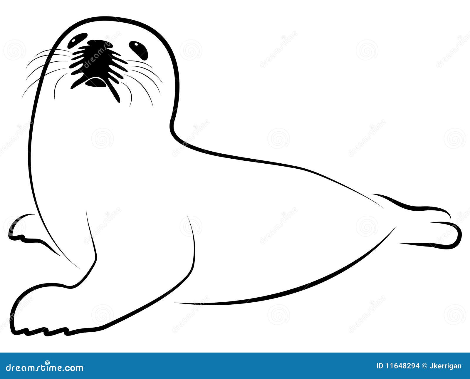 Foca Della Groenlandia Del Bambino Illustrazione Vettoriale ...