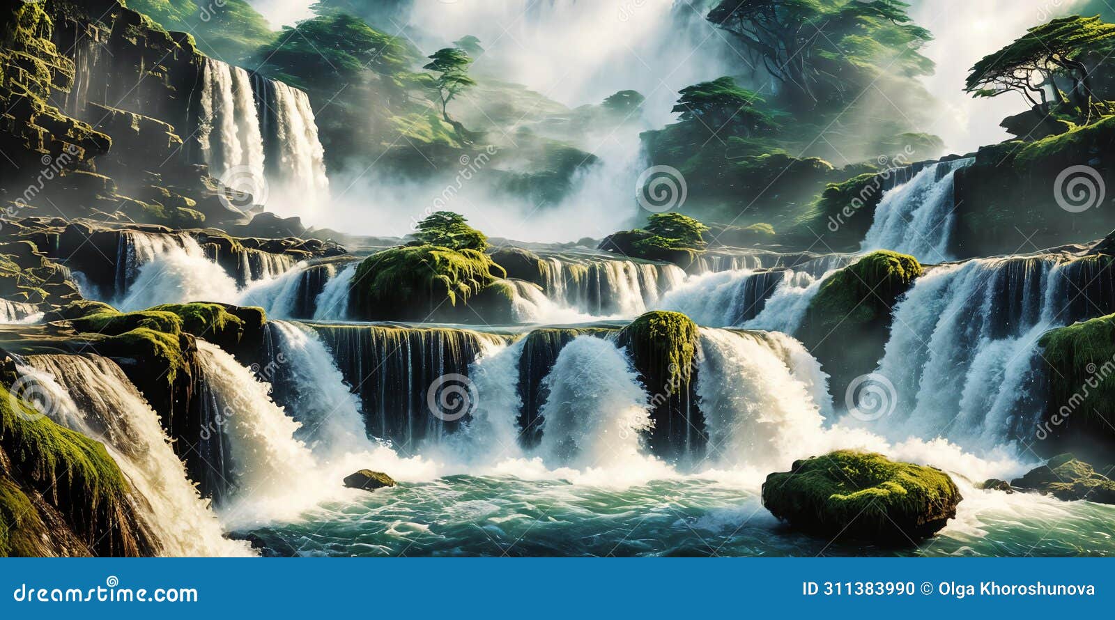 Focal Point. Highest Point of the Waterfall Stock Photo - Image of ...