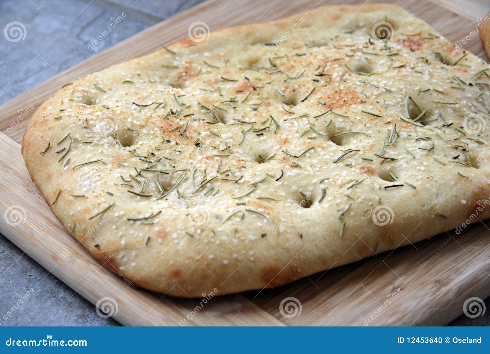 Foccacia Bread stock photo. Image of olive, kitchen, carbs - 12453640