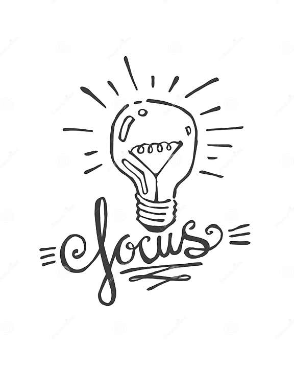 Foco ilustração do vetor. Ilustração de desenho, foco - 48440680