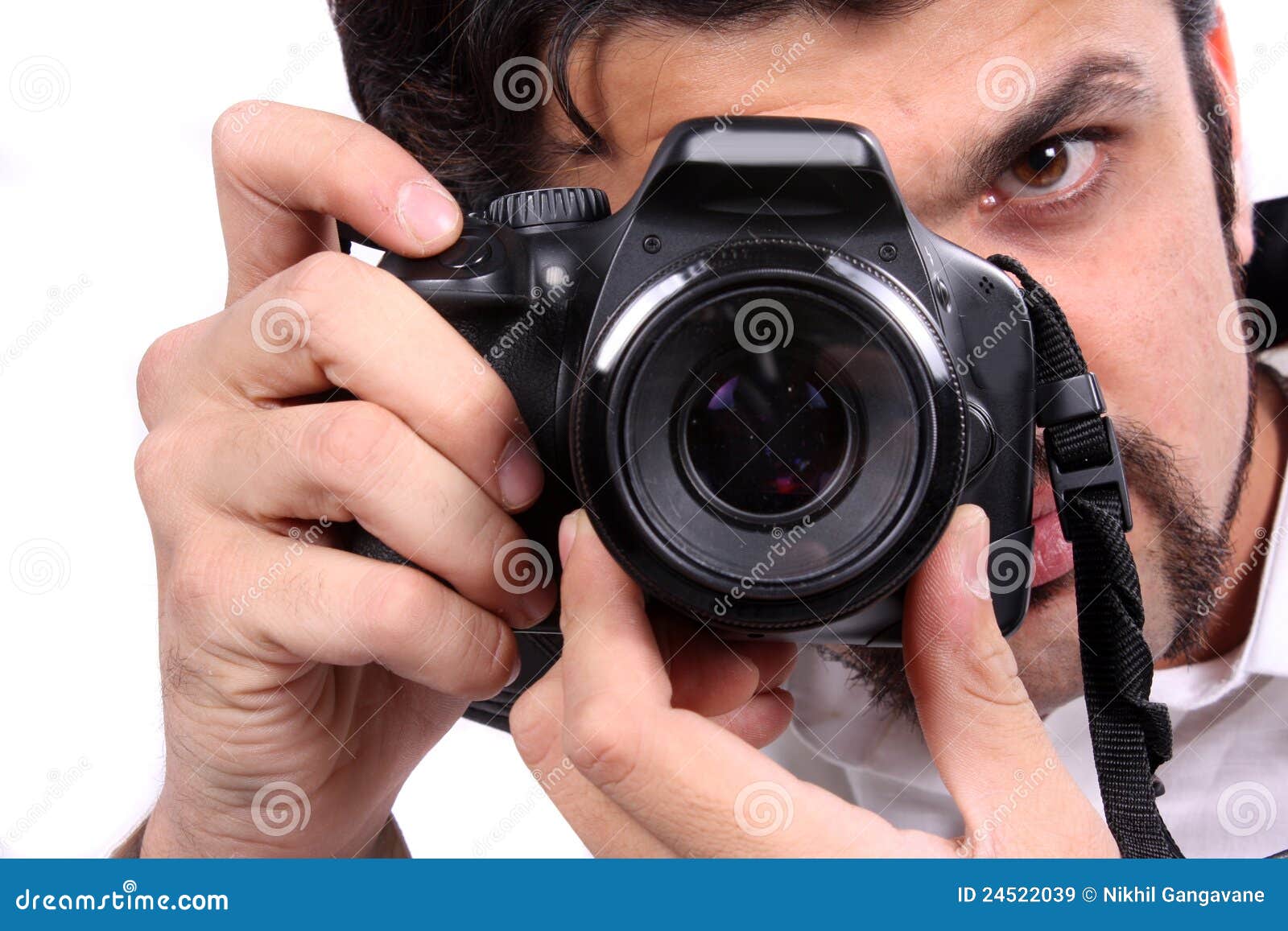 Foco de un fotógrafo imagen de archivo. Imagen de hermoso - 24522039