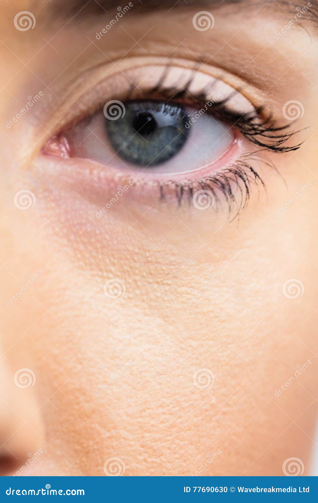 Foco En Los Ojos De La Mujer Foto de archivo - Imagen de rimel ...