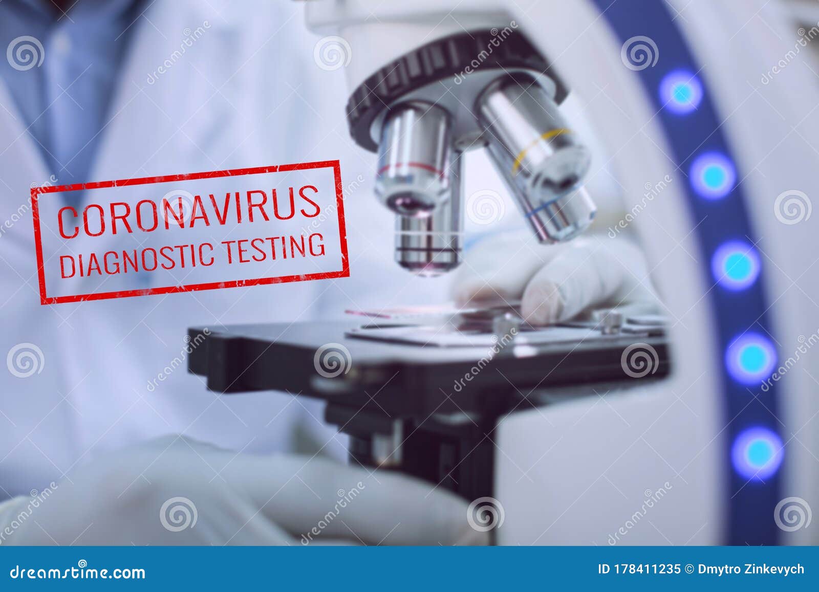 Foco Selectivo De Un Sofisticado Microscopio De Corte Imagen de archivo ...