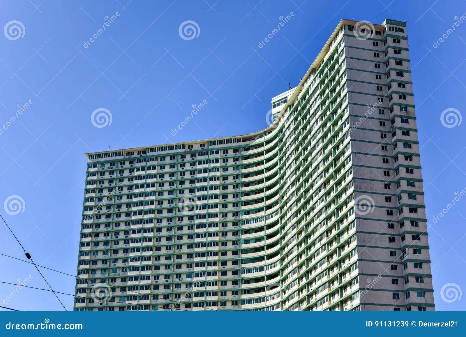 FOCSA Building - Havana, Cuba Stock Image - Image of colorful, modern ...