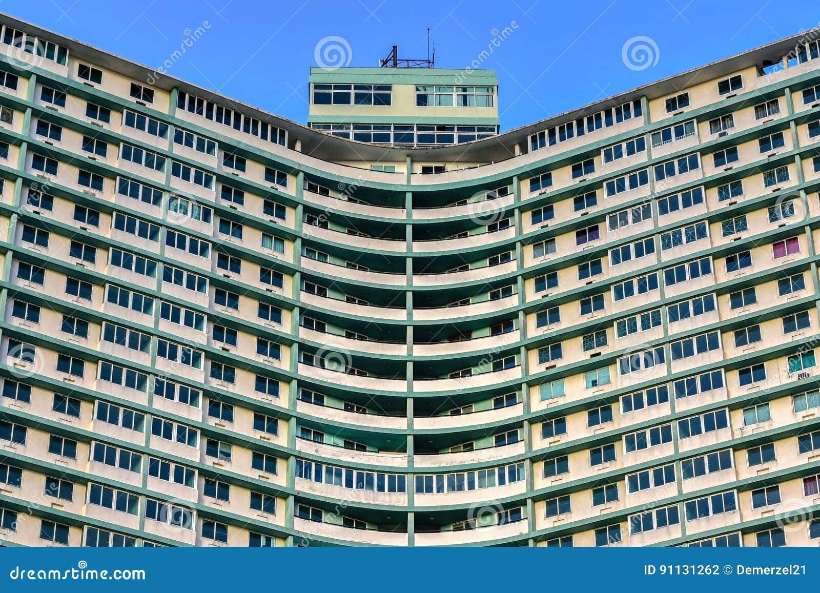FOCSA Building - Havana, Cuba Stock Photo - Image of havana, landmark ...